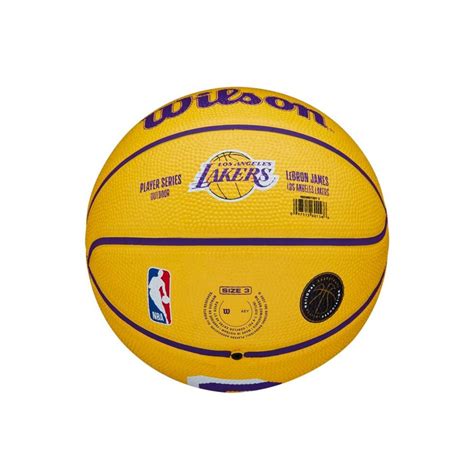Wilson Nba Lebron James Los Angeles Lakers Mini Basketball Ball Wz4007201xb Basketballs