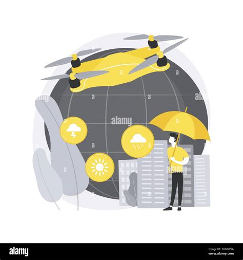Meteorology Drones Abstract Concept Vector Illustration Stock Vector
