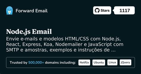 exemplo de código de modelos de e mail node js em 2025