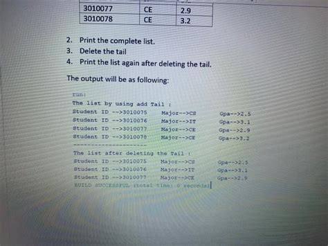 Solved Create A Program That Implements A Singly Linked List
