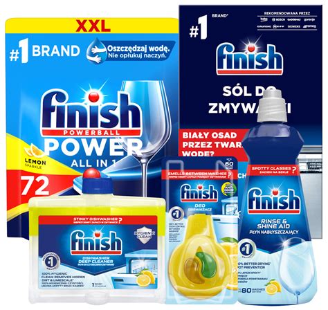 Finish Zestaw Do Zmywarki Power All In One 5 Sztuk - Tabletki Finish ...