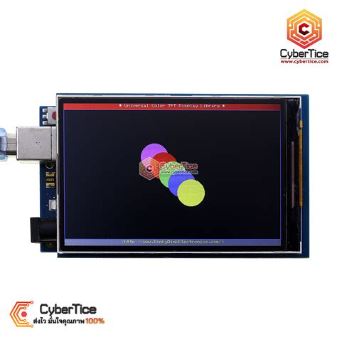 สอนใช้งาน arduino จอแสดงผล lcd tft สี 3 5 นิ้ว tft color display module