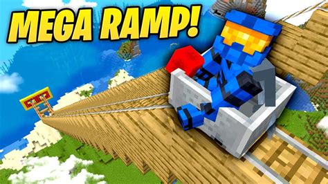 We Attempted To Make A Minecraft Mega Ramp Youtube