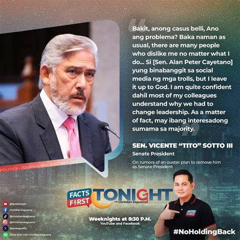 May Niluluto Bang Senate Coup Vs Christian Esguerra Facebook