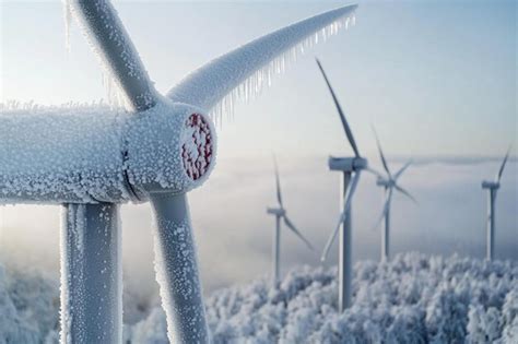 Exploring Wind Turbine Icing Prevention Strategies Generative Ai Premium Ai Generated Image