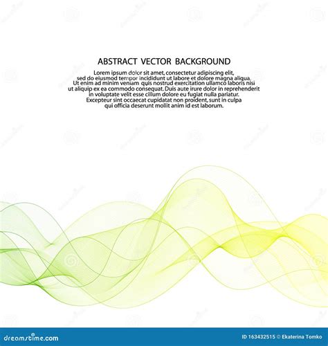 Vector Abstract Wave Background Colored Wavy Lines Eps 10 Stock