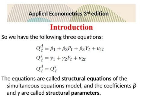 Chapter 11 1pptx Applied Econometrics Pptx