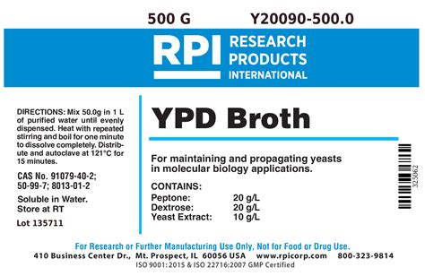 Y20090 500 0 Ypd Broth 500 Grams