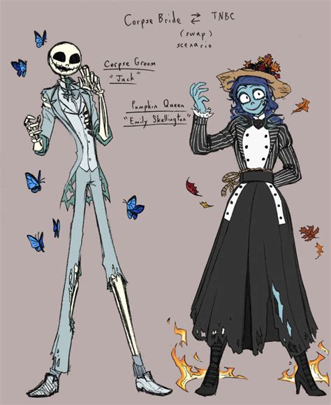 Corpse Bride X Nightmare Before Christmas Swap Au Dont Get Me Wrong I