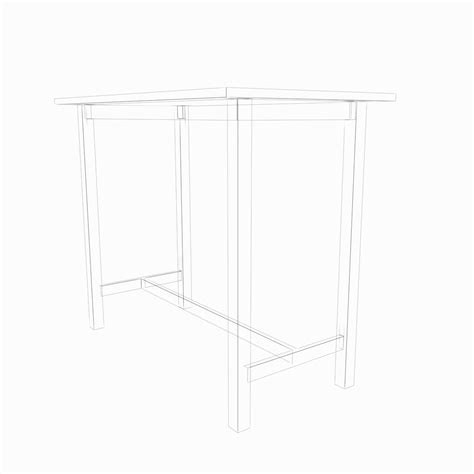 3d Small Table Model Turbosquid 1465968