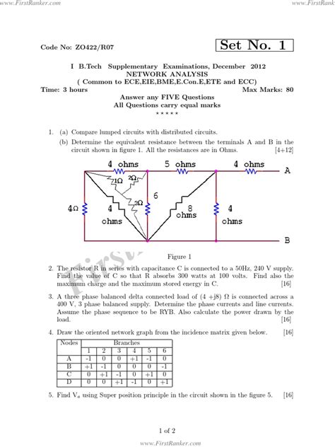 Network Analysis1 Series And Parallel Circuits Network Analysis