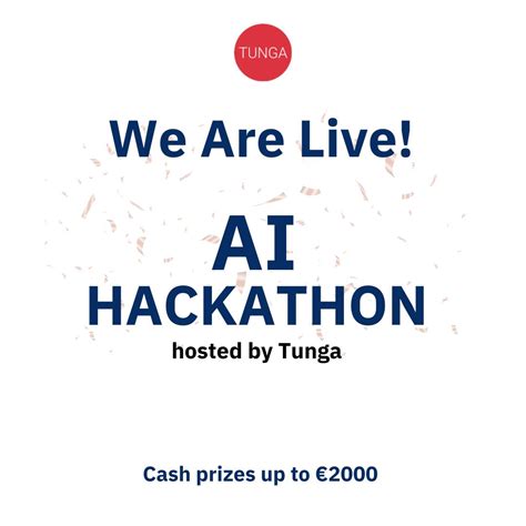 tunga on linkedin the tunga ai hackathon is underway 😊 as you might