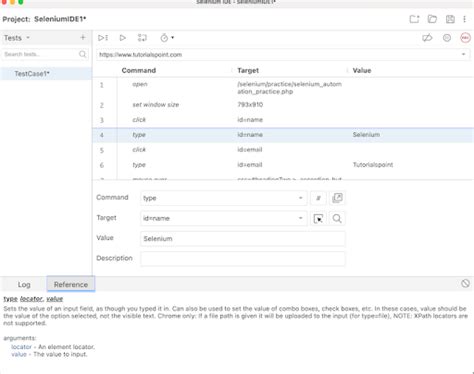 Selenium Ide Test Creation