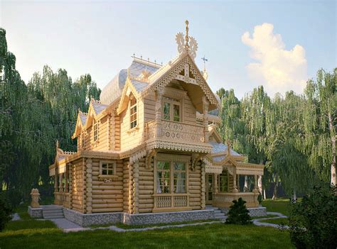 Дом в русском стиле (74 фото) » НА ДАЧЕ ФОТО