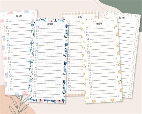 15 Printable To Do Lists Cute Daily Task Planner Floral Avocado Cat Cactus Designs
