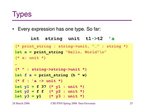 Ppt Csep505 Programming Languages Lecture 1 Intro Caml Functional Programming Powerpoint