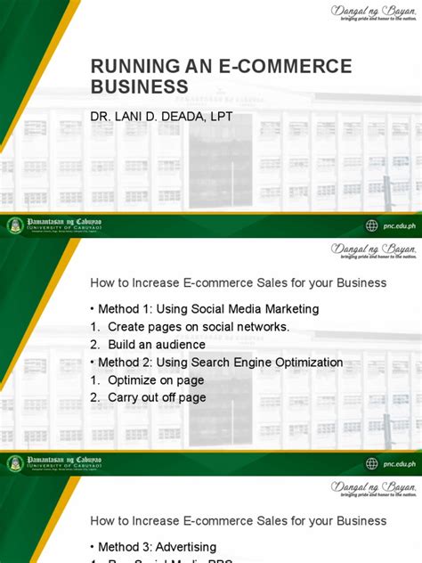 Chapter 4 Running An E Commerce Business 20230310160650 Pdf E Commerce Computer Network