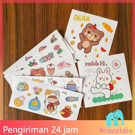 Jual Ready Stock Spot 4 Stiker Botol Minuman Inspiratif Acak Stiker Botol Minuman Lucu Stiker