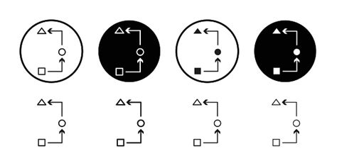 Process Method Step Procedure Or Workflow Icon Thin Line Flat Illustration Stock Illustration