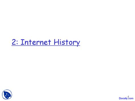 Internet History Computer Networks Lecture Slides Slides Computer