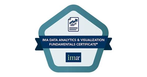 Ima Data Analytics And Visualization Fundamentals Certificate® Was Issued