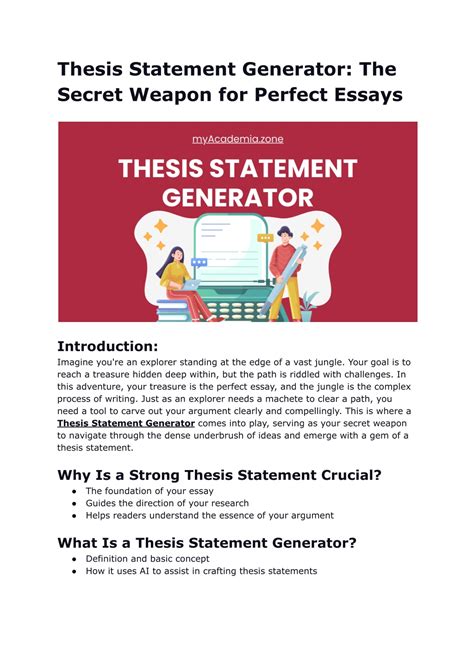 PPT Thesis Statement Generator PowerPoint Presentation Free Download ID 12891925