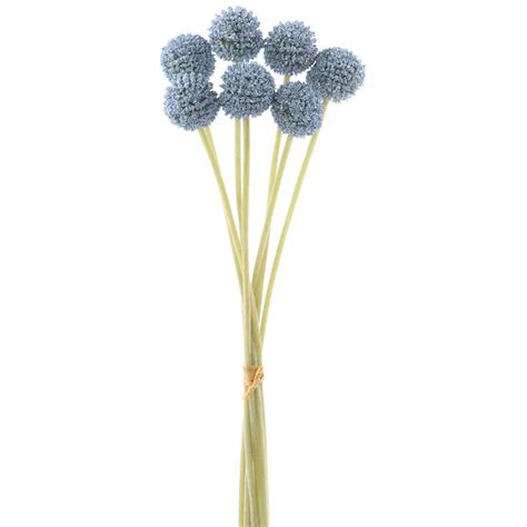 13″ Billy Button Bundle Blue Silk Flower Depot