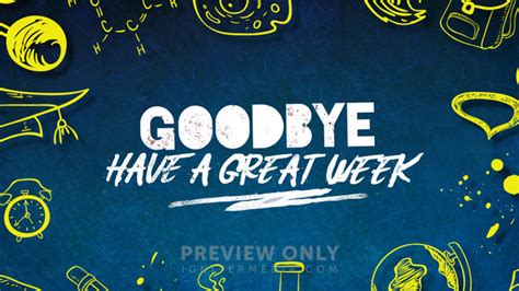 Back To School Goodbye Title Graphics Church Visuals
