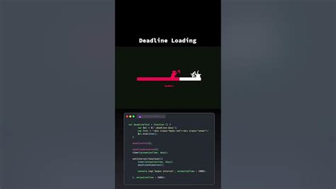 Deadline Loading Bar Trending Coding Htmlcss Webdev Shorts