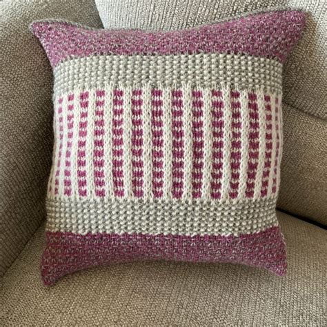 Cushion Cover Knitting Pattern Slip Stitch Cushion Knitting Pattern