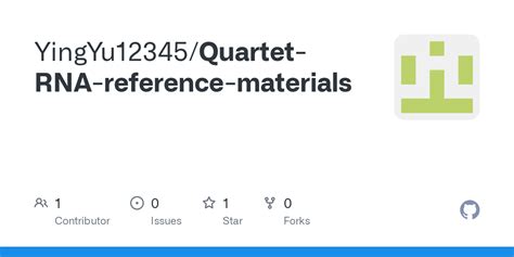 Github Yingyu12345quartet Rna Reference Materials
