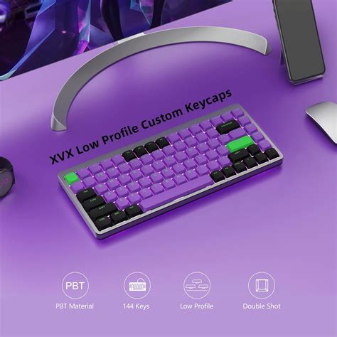 Buy Xvx Low Profile Keycaps Pbt Keycaps 144 Keys Skyline Custom Keyboard Keycaps Full Set