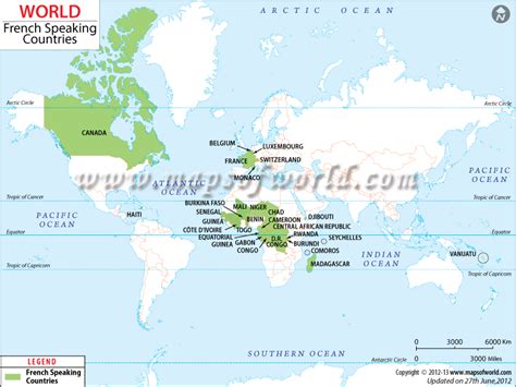 French Speaking Countries Of The World Top Ten