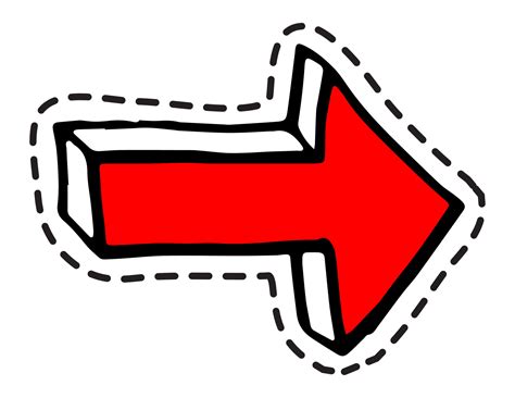 Red Arrow Right Direction Sticker Or Icon Vector 17743752 Vector Art