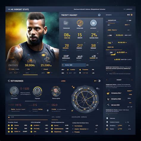 Premium Ai Image Web Dashboard Sports Team Performance Dashboard Tile Based Layout Dynamic