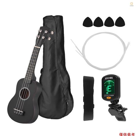21 Inch Colored Acoustic Soprano Ukulele Ukelele Uke Kit Basswood With Carry Bag Uke Strap