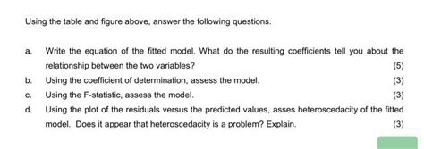 Solved You Are Given The Following Statistical Chegg