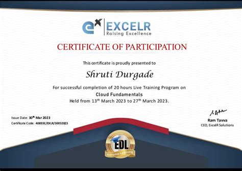 shruti d on linkedin learning everydaylearning excelr cloudcomputing