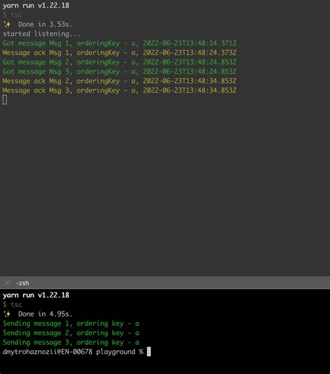 node js gcp pubsub ordering does not order messages stack overflow