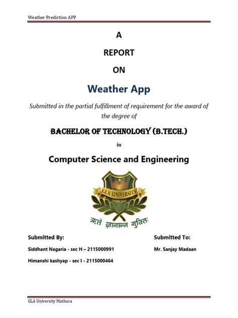 Weather App Project Report Pdf Use Case Unified Modeling Language