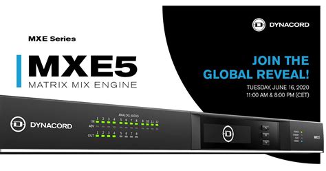 Dynacord Official On Linkedin Matrixmixengine Dynacord Mxe5 Amplifier Prosound Livesound