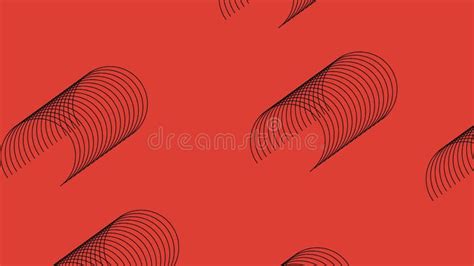 An Artistic Abstract Red Pattern Featuring Graceful Curved Lines And Creative Design Elements