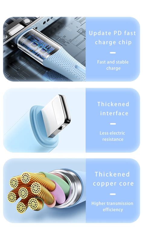 Xundd Liquid Silicone Data Fast Charging Cable