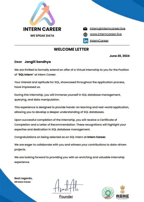 Jangili Sandhya On Linkedin Sqlintern Interncareer Dataanalytics