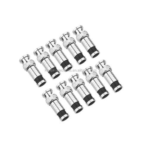 Bnc Connector Male Compression Coax Cctv Cable Connectors