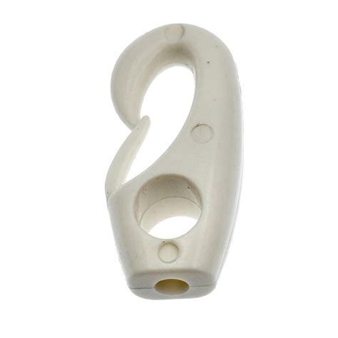 eval shock cord clip hook color white diameter mm cm 6 mm