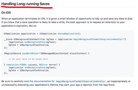 Objective C Magicalrecord Saving Takes Time Stack Overflow