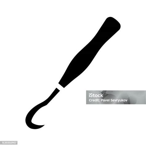크로 셰 뜨개질 후크 뜨개질 양모 글리프 아이콘 벡터 그림 겨울에 대한 스톡 벡터 아트 및 기타 이미지 겨울 공예 뜨개질하기 Istock