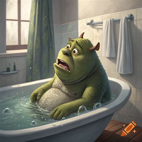 Shrek In Bath