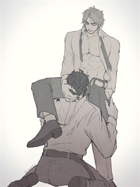 Rule 34 2boys Clothed Dio Brando Fellatio Gay Hand On Anothers Head Joestar Birthmark Jojos